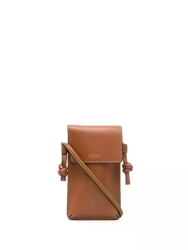 ASPINAL OF LONDON Ella Leather Phone Case - Brown
