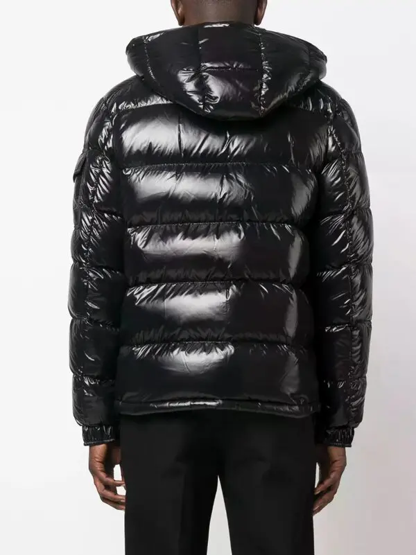 Moncler Maya Zip-up Padded Hooded Jacket - Black