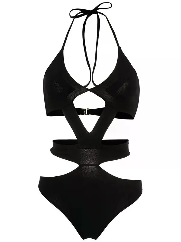 AMIR SLAMA Cut-out Detail Swimsuit - Black