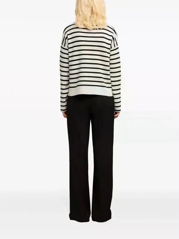 AMI Paris Striped Polo Jumper