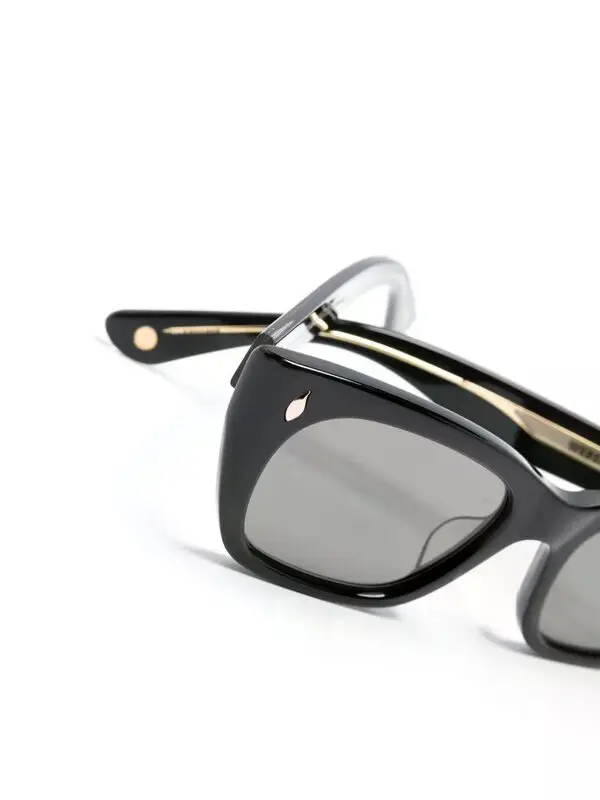 Garrett Leight Webster Rectangle-frame Sunglasses - Black