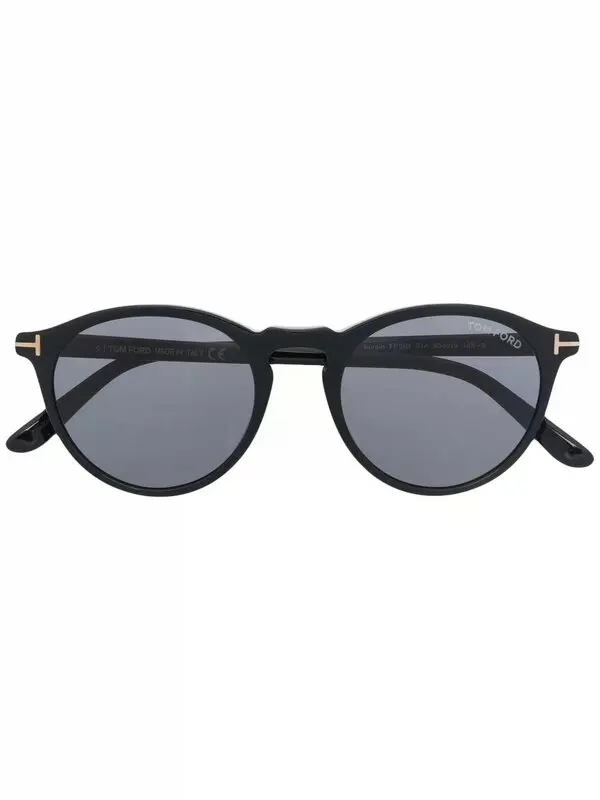 TOM FORD Aurele Round-frame Sunglasses - Black
