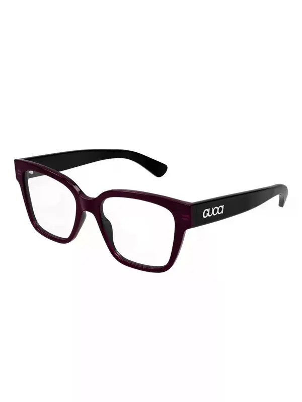 Gucci Square-frame Glasses - Red