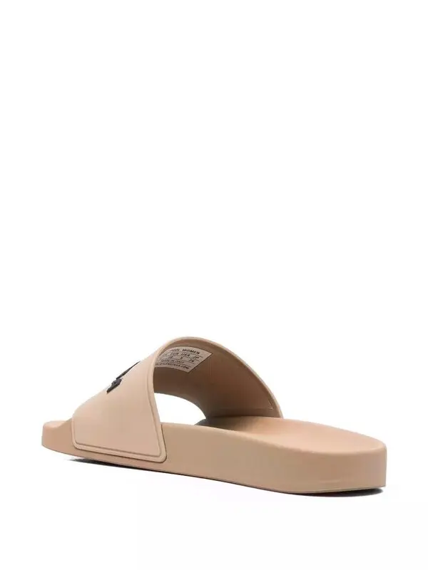 Balenciaga Logo-embossed Pool Slides - Neutrals