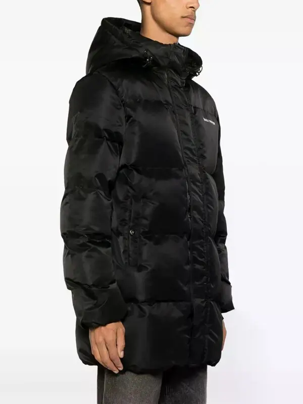 DAILY PAPER Logo-print Hooded Puffer Jacket