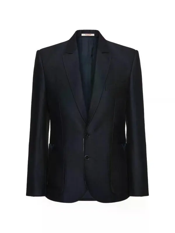 Valentino Garavani V-detail Single-breasted Blazer
