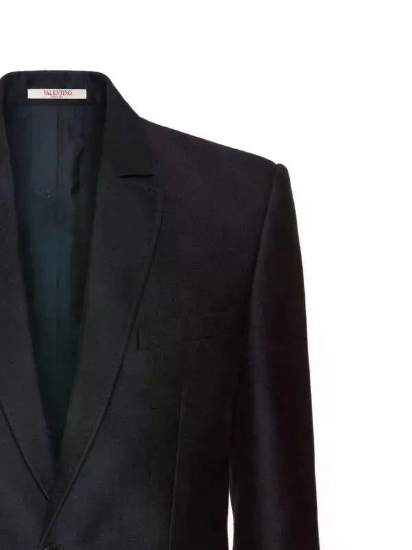 Valentino Garavani V-detail Single-breasted Blazer
