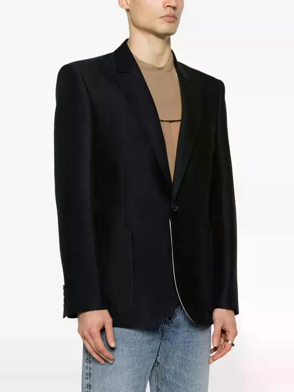 Valentino Garavani V-detail Single-breasted Blazer