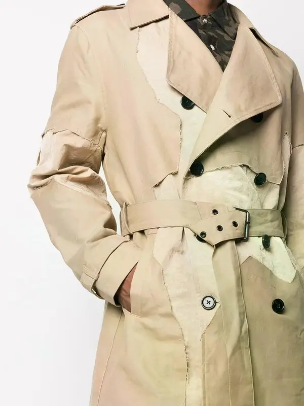 MOSTLY HEARD RARELY SEEN Two-tone Double-breasted Coat