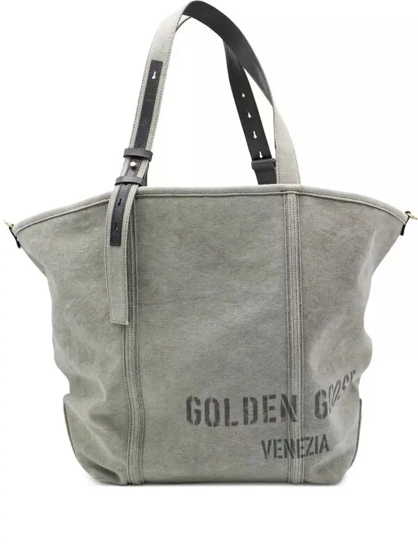 GOLDEN GOOSE Suede Tote Bag - Grey