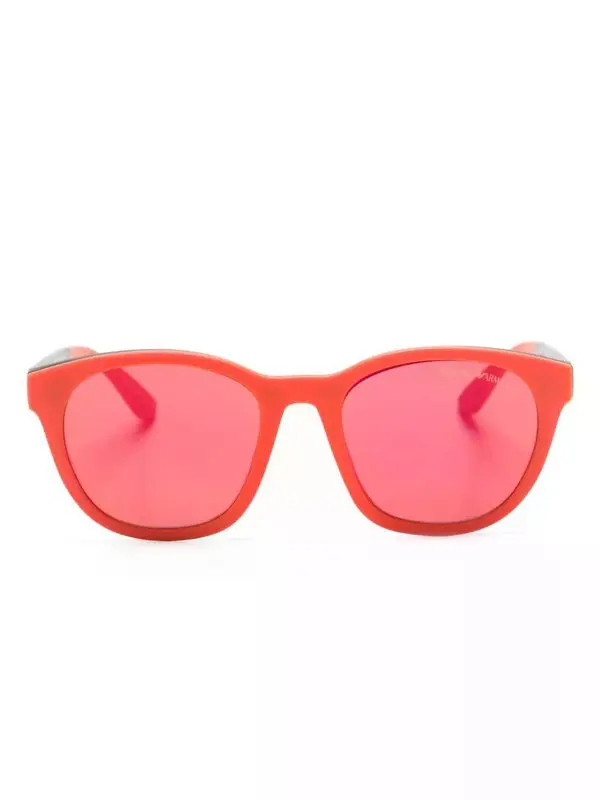 Emporio Armani Reversible Square-frame Sunglasses - Red