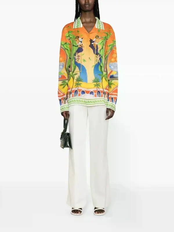 Casablanca Trophy Linen Shirt