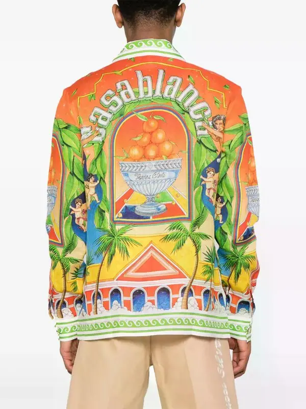 Casablanca Trophy Linen Shirt