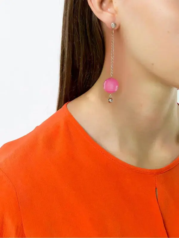 AMIR SLAMA Flor Asymmetric Drop Earrings