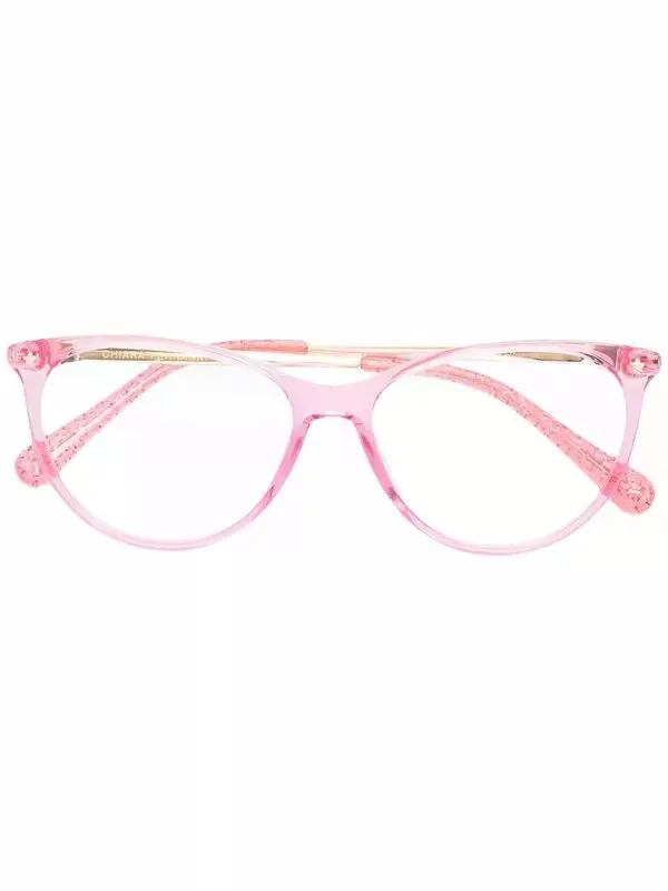 CHIARA FERRAGNI Round-frame Glasses - Pink
