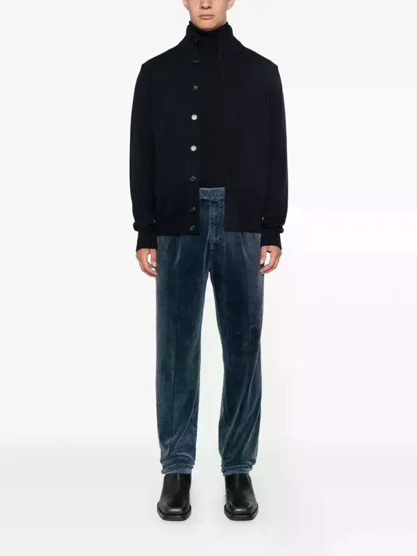 ZANONE Fine-knit Roll Neck Sweater - Blue