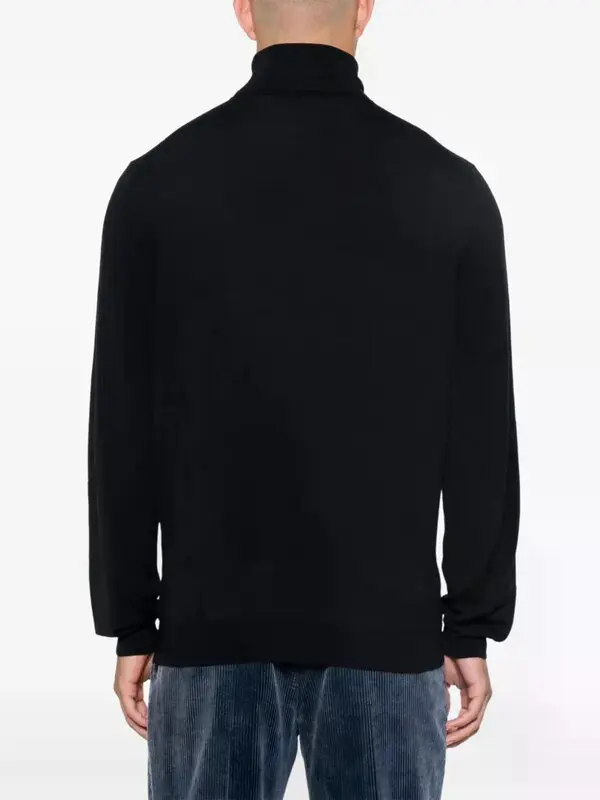 ZANONE Fine-knit Roll Neck Sweater - Blue