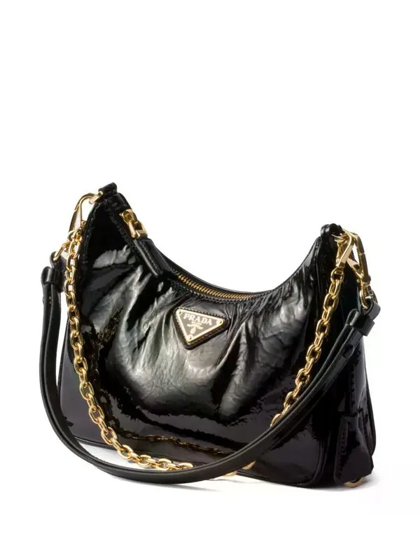 Prada Mini Re-edition Shoulder Bag - Black
