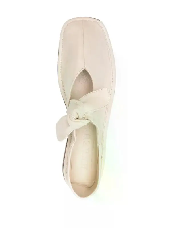 Hereu Knotted-upper Flat Pumps - Neutrals