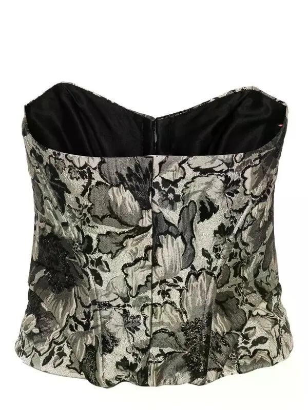 Carine Gilson Floral-brocade Corset
