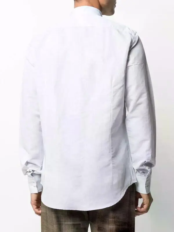 DELL'OGLIO Long-sleeve Collarless Shirt