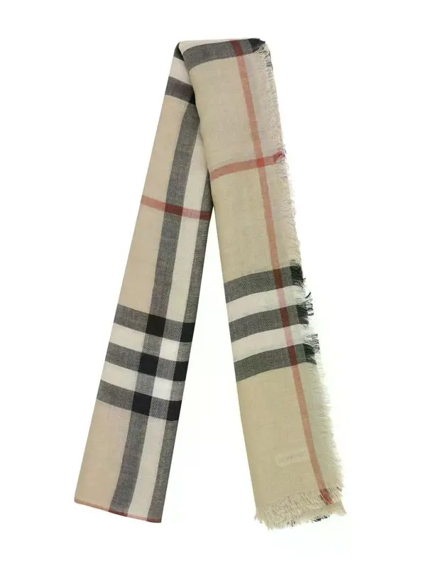 Burberry Check-pattern Scarf - Neutrals