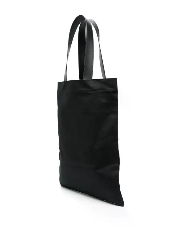 JIL SANDER Large Flat Shopper Tote Bag - Black