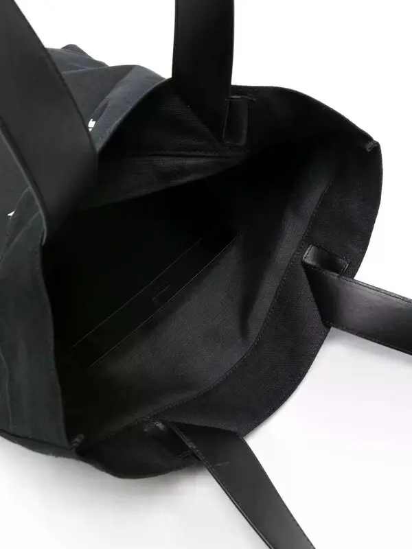 JIL SANDER Large Flat Shopper Tote Bag - Black