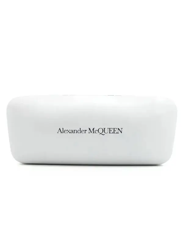 Alexander McQueen Spike-studded Geometrical Sunglasses - Black