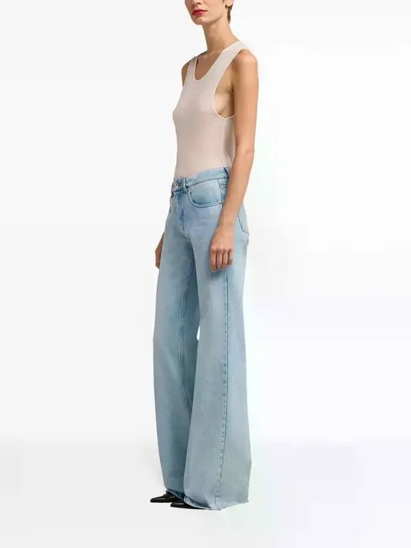 AMI Paris Flared-leg Cotton Jeans