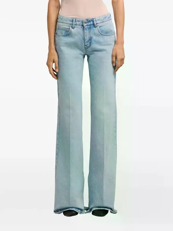 AMI Paris Flared-leg Cotton Jeans