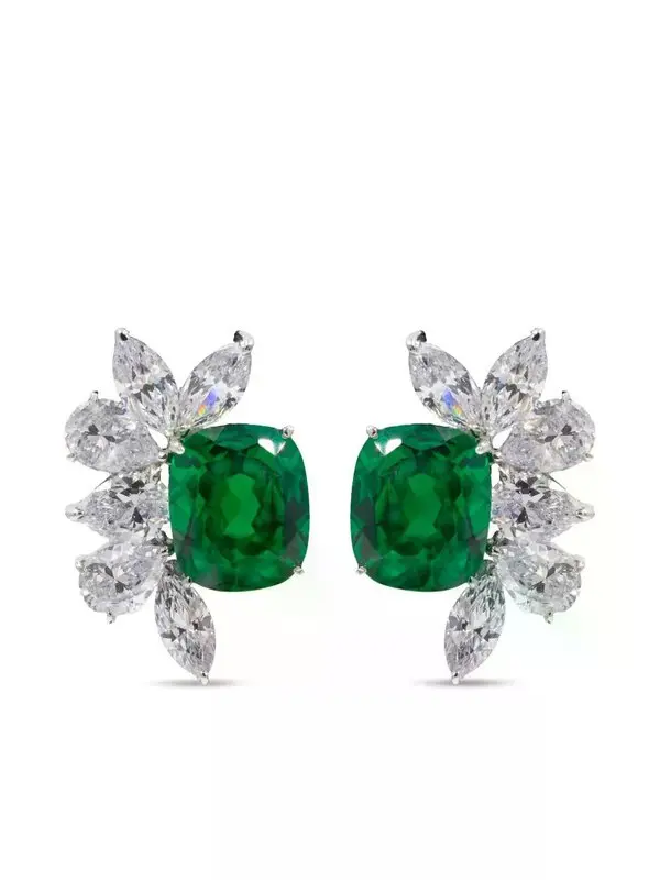 JUWELINA PARIS Sterling Roque Cuff Earrings - Silver