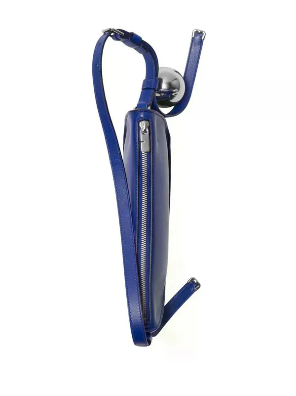 Burberry Sling Shield Bell-charm Shoulder Bag - Blue