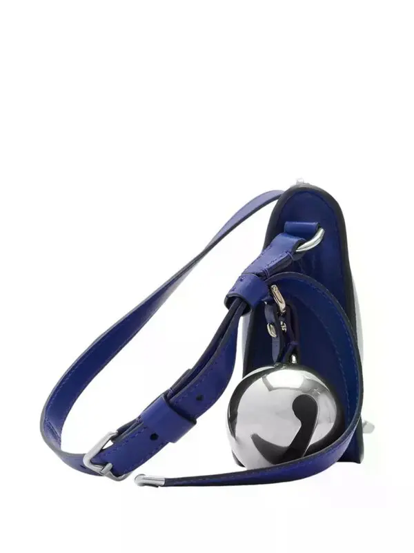 Burberry Sling Shield Bell-charm Shoulder Bag - Blue
