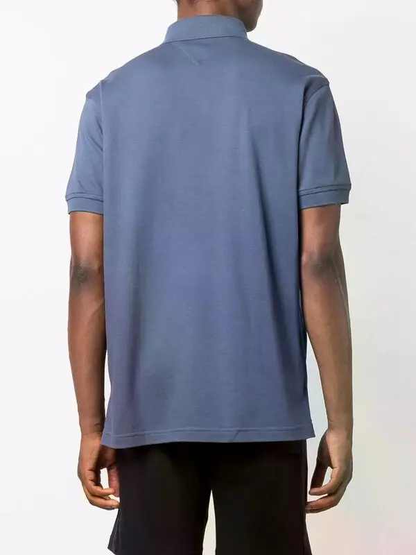 Tommy Hilfiger Embroidered Logo Polo Shirt - Blue