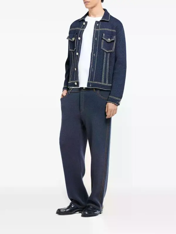BARRIE Knitted Denim Jacket