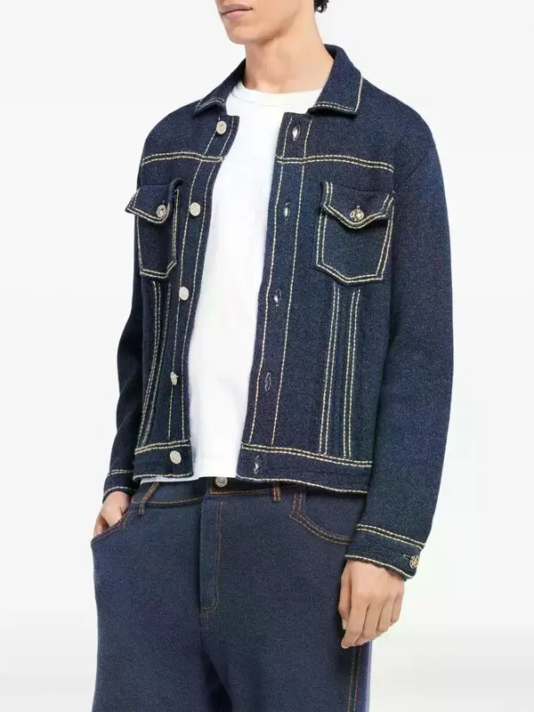 BARRIE Knitted Denim Jacket