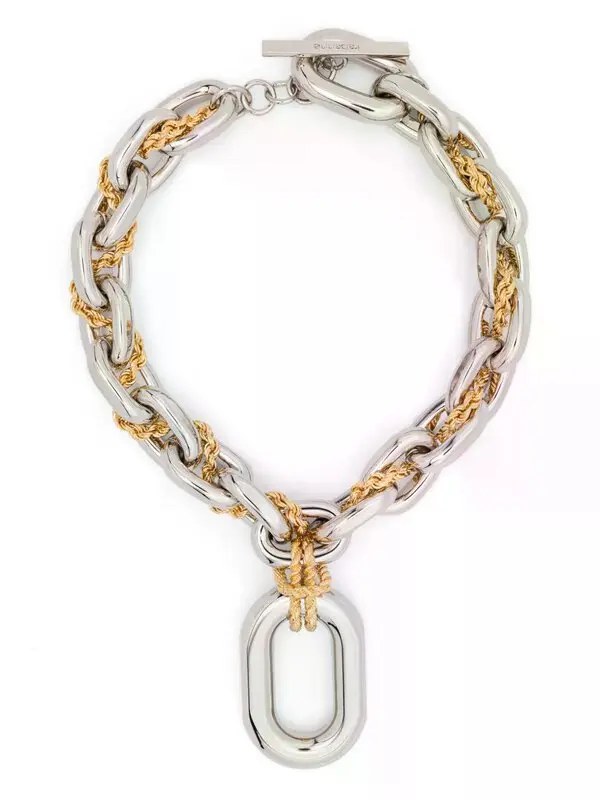 Rabanne Paco Chain Necklace - Silver