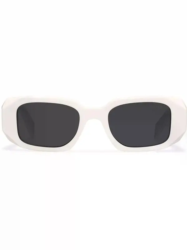 Prada Symbole Rectangle-frame Sunglasses - Grey