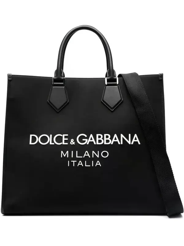 Dolce & Gabbana Logo-embossed Tote Bag - Black