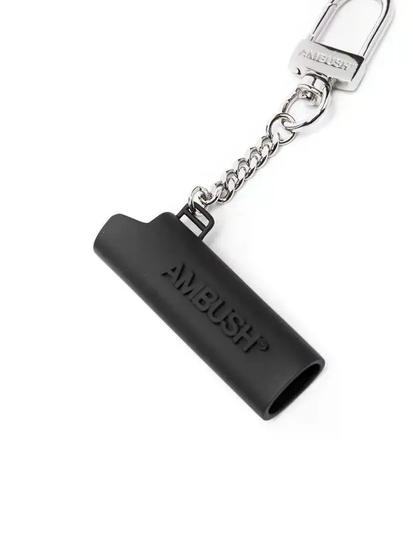 AMBUSH Lighter Case Brass Keychain - Black