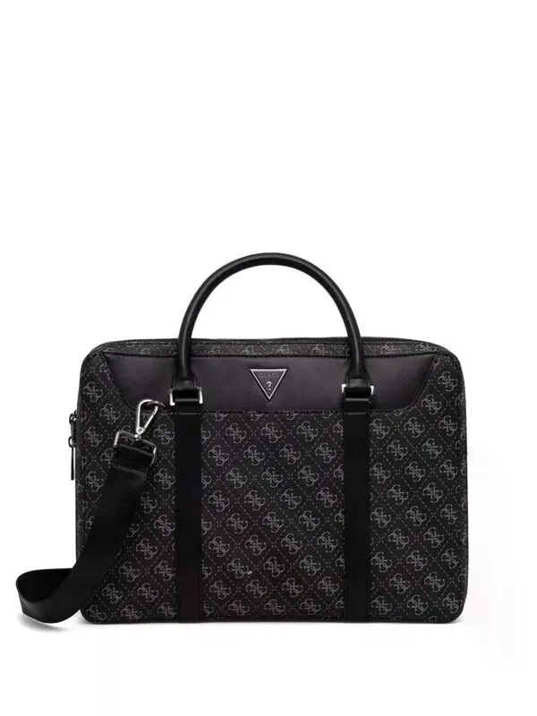Guess Logo-plaque Laptop Bag - Black