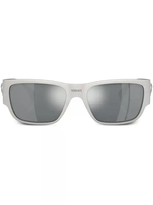 Versace Medusa Rectangle Sunglasses - Silver