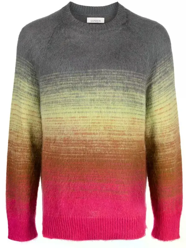 LANEUS Gradient-effect Textured Jumper