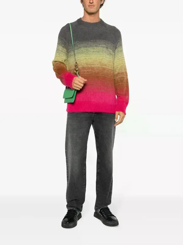 LANEUS Gradient-effect Textured Jumper