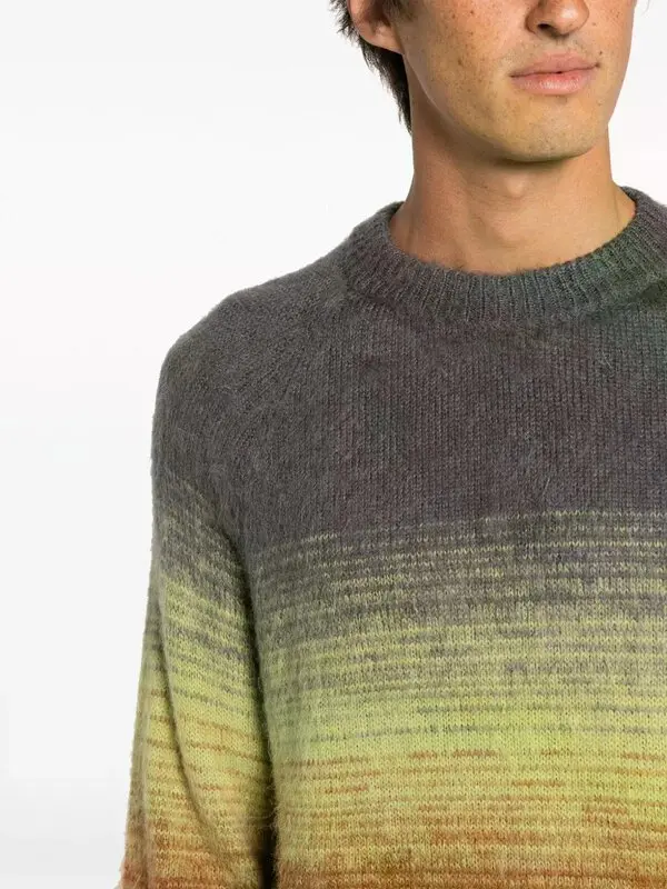 LANEUS Gradient-effect Textured Jumper