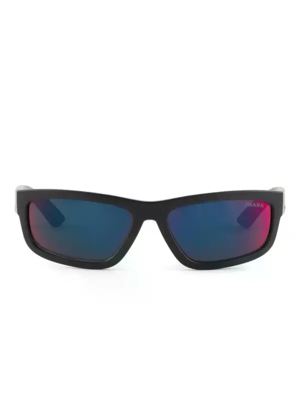 Prada Linea Rossa Rectangle Sunglasses - Black