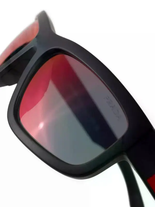 Prada Linea Rossa Rectangle Sunglasses - Black