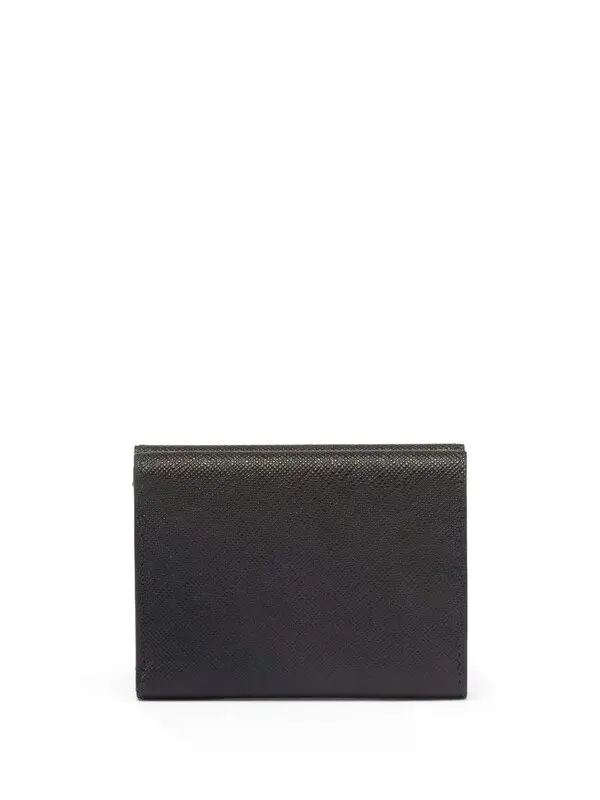 Prada Small Logo-plaque Leather Wallet