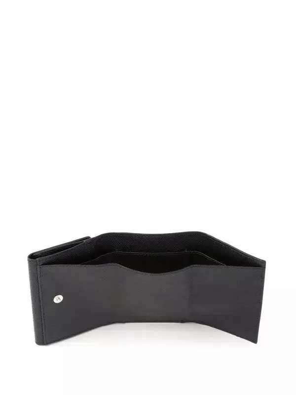 Prada Small Logo-plaque Leather Wallet